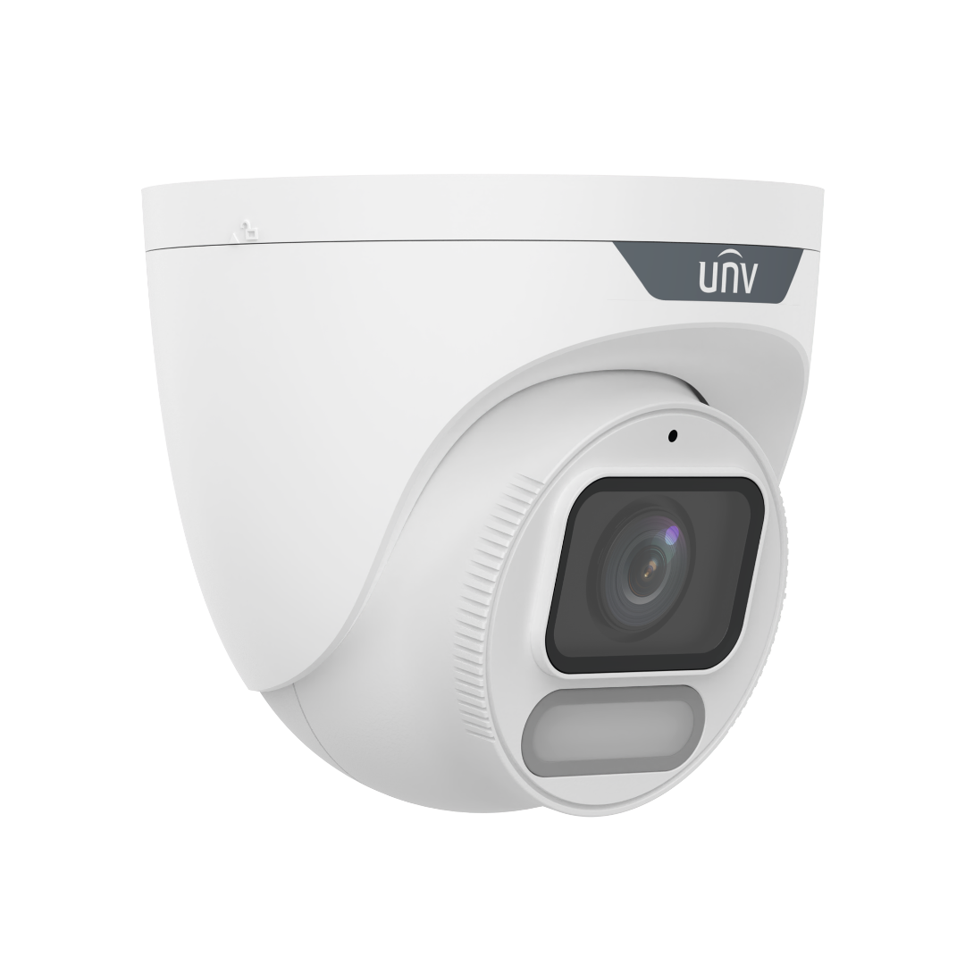 Satsecure Uniview 4mp Colorhunter Wise Isp Turret White Satsecure